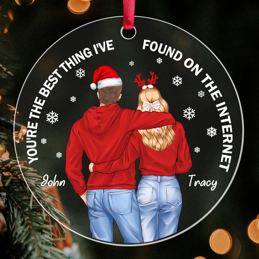 First Christmas Together Ornament | Customized Couple Christmas Acrylic ...