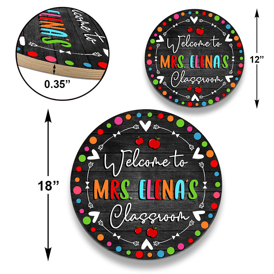 Classroom Door Hanger | Back To School Teacher Gifts | Teacher Name ...