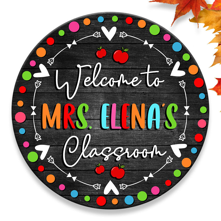 Classroom Door Hanger | Back To School Teacher Gifts | Teacher Name ...
