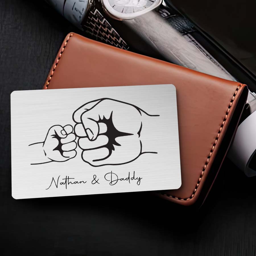 Dad Wallet Card | Personalized First Fathers Day Gifts | Fathers Day ...