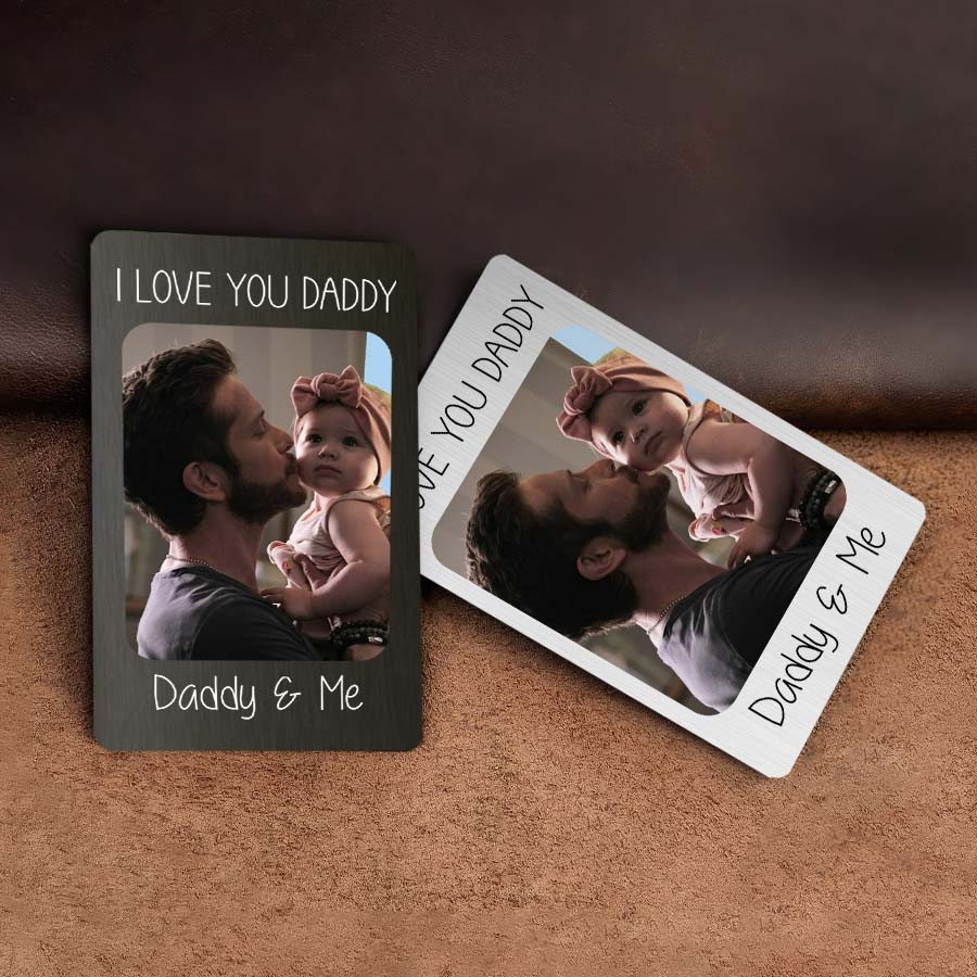 Dad Wallet Card | First Fathers Day Gift | Daddy And Me Fathers Day ...