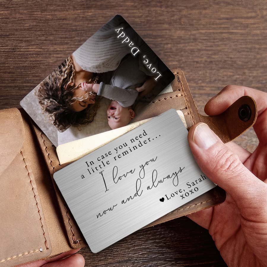 Father’S Day Wallet Card | 1St Fathers Day Gift | New Dad Custom Wallet ...