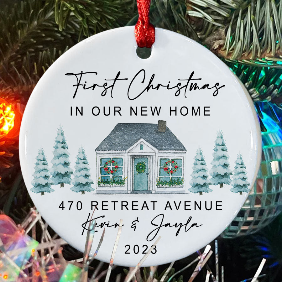 First Christmas In Our New Home Ornament | Custom New Home Ornament | | First Christmas Ornament ...