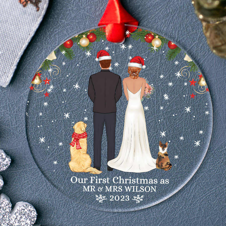 Our First Christmas As Mr And Mrs Ornament | Marriage Christmas ...