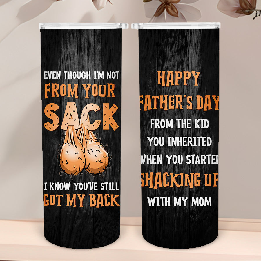 Step Dad Gifts For Fathers Day | Step Dad Tumbler | Even Though I'M Not From Your Sack - Magic ...
