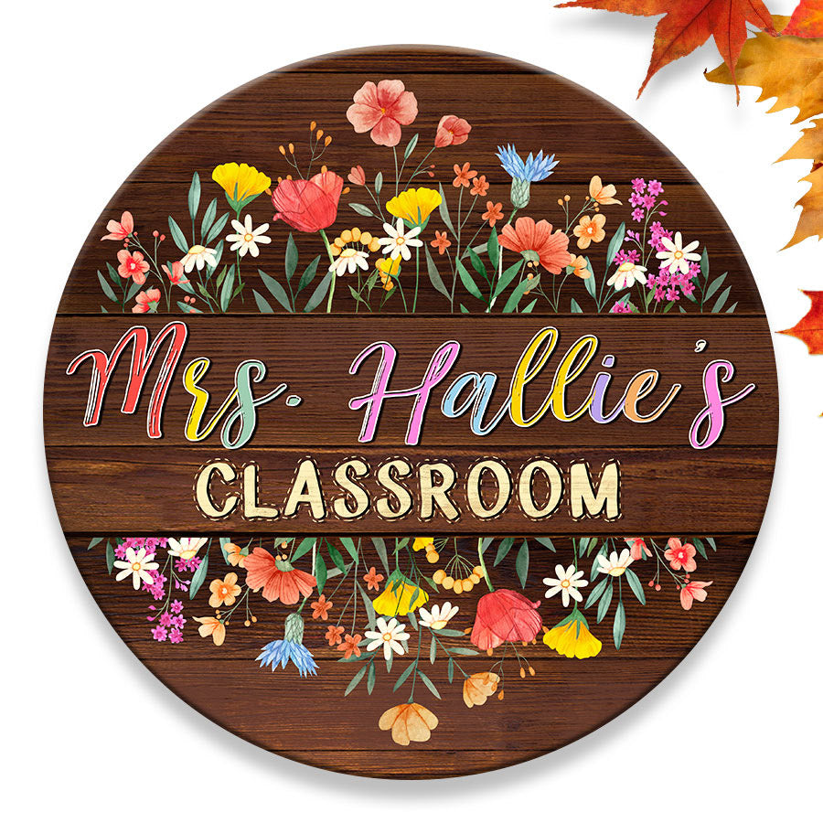 Wooden Classroom Door Signs | Teacher Back To School Gifts ...
