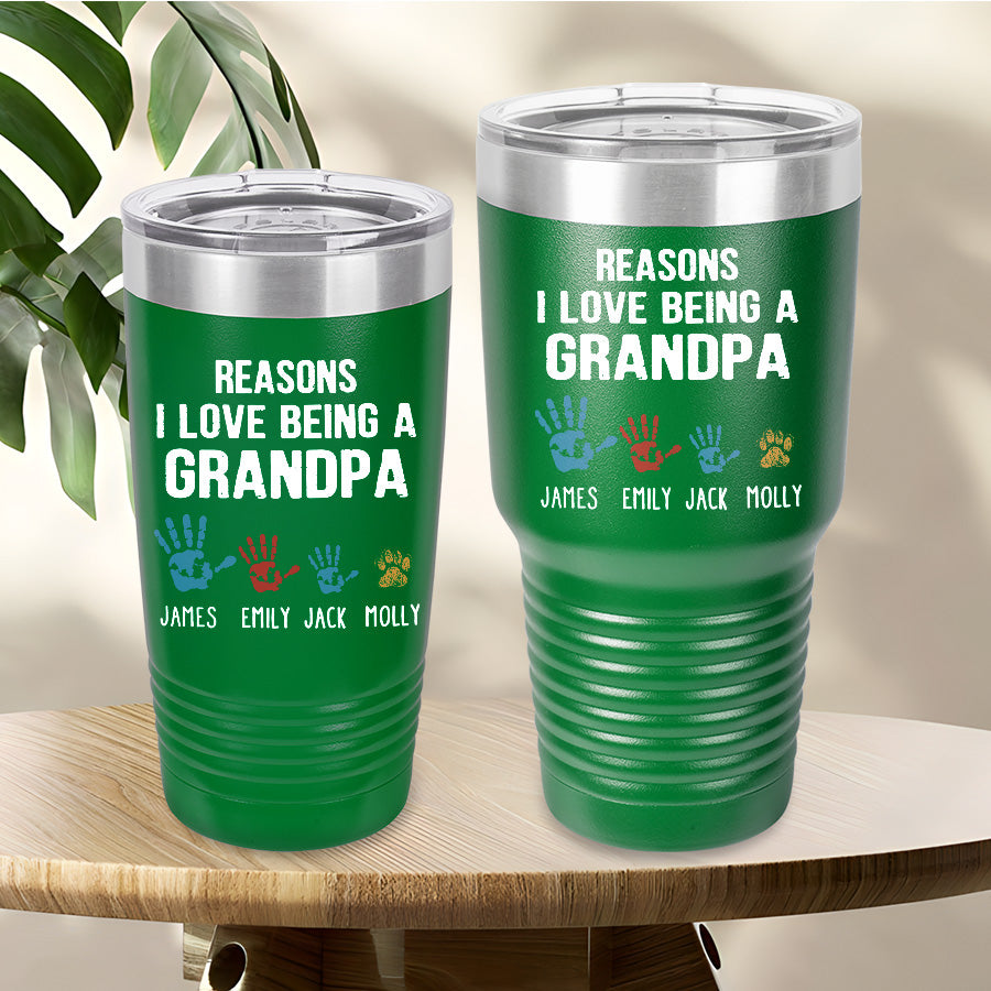 Father’S Day Gifts Grandpa | Grandpa Gift Idea Tumbler | Reasons I Love ...