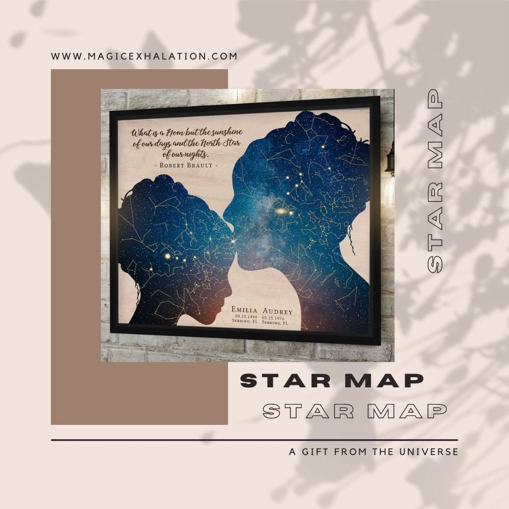 Star Map Night Sky on Specific Date - Top 9+ Unique Gifts to Mark ...