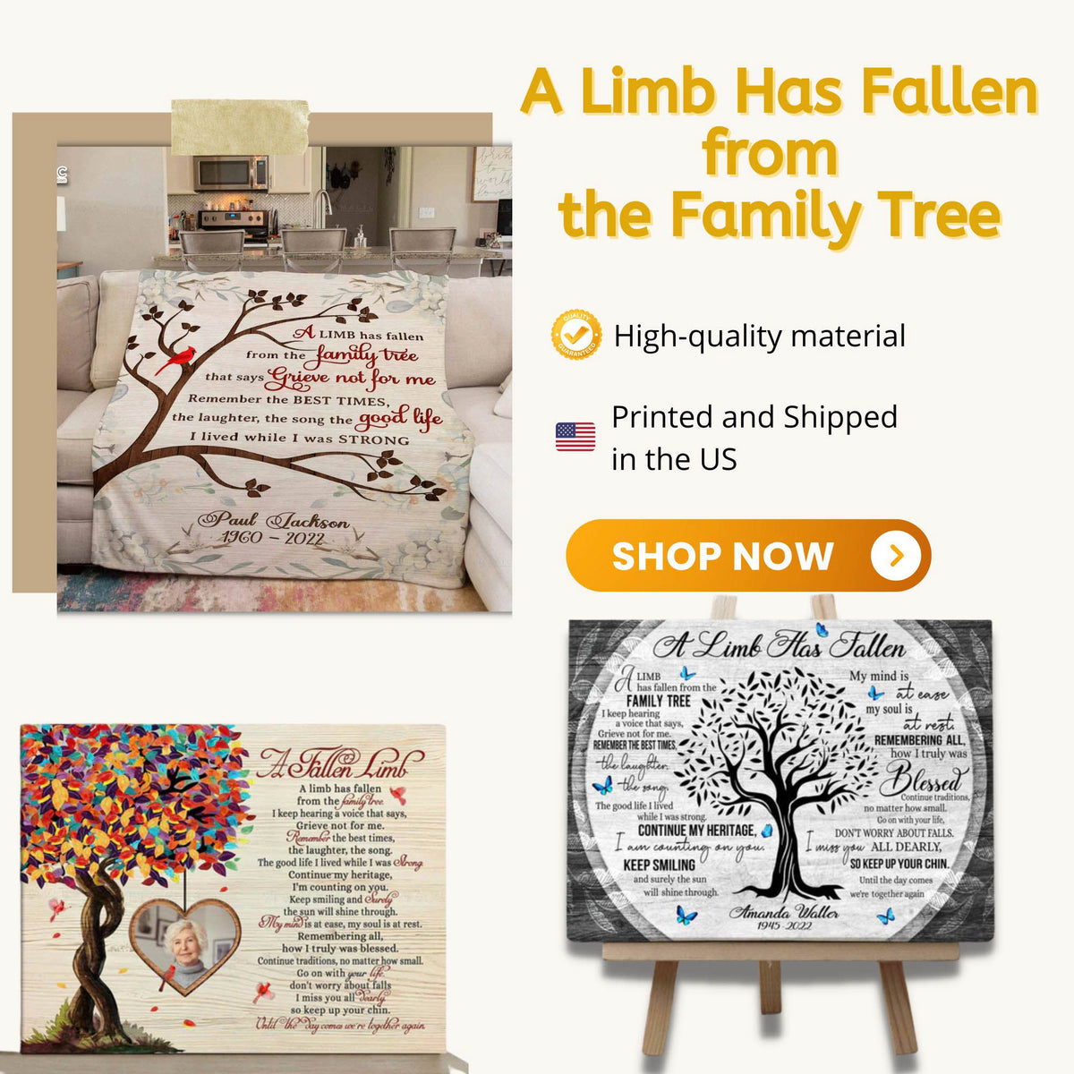 A Limb Has Fallen from the Family Tree Poem Gifts - 09/2025 - Magic ...