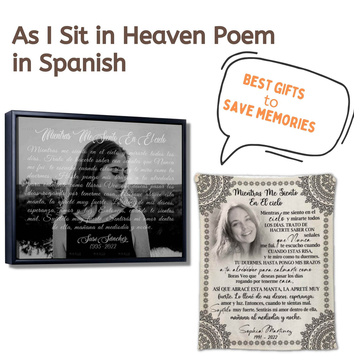 Best As I Sit in Heaven Poem in Ppanish Gift Ideas - 03/2026 - Magic ...