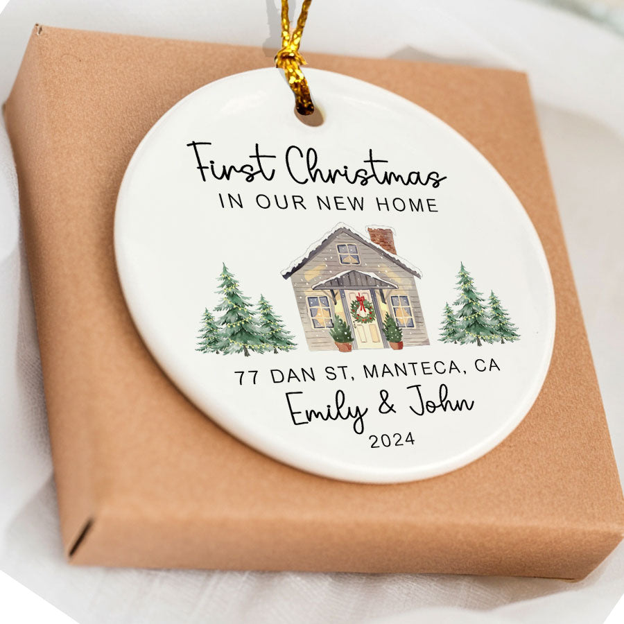 1St Christmas In New Home Ornament | Personalized New Home Christmas ...