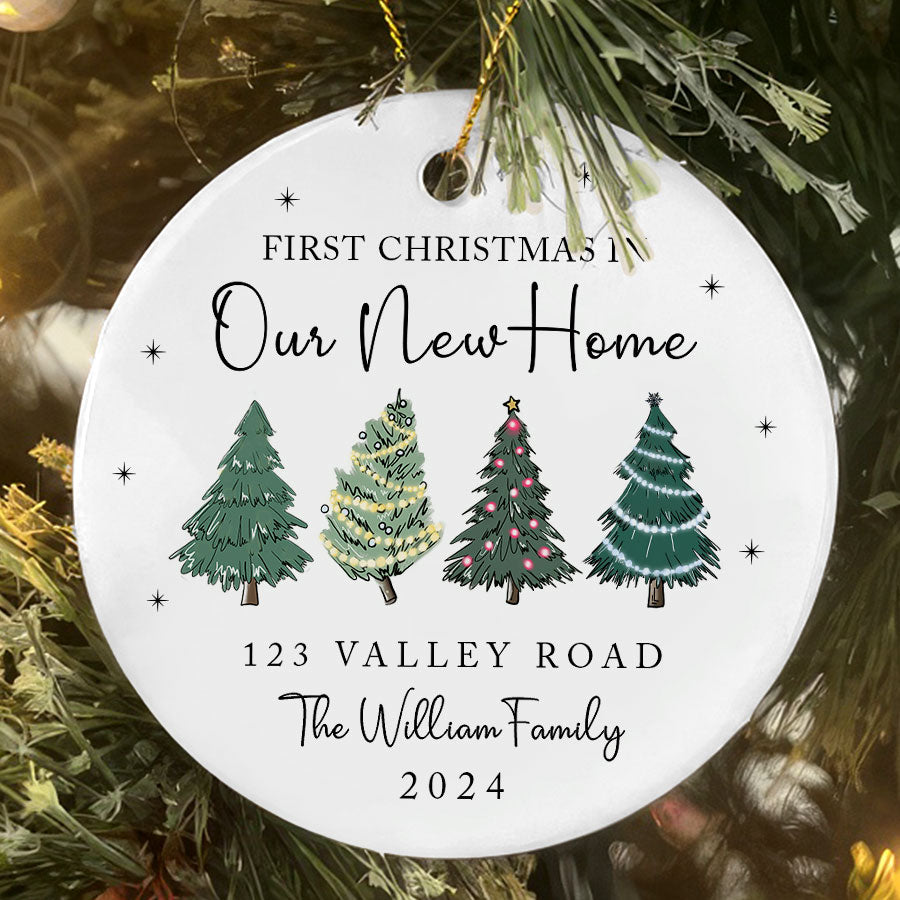 1St Year In New Home Christmas Ornament | New Home Personalized ...