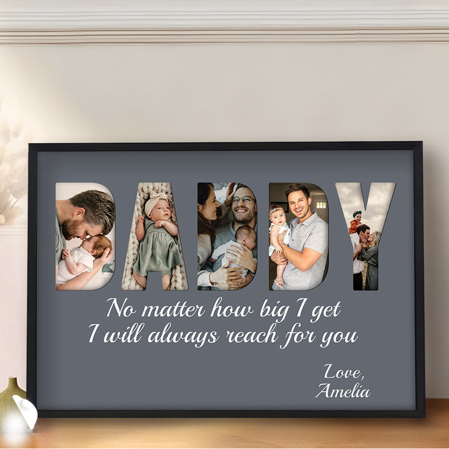 1St Fathers Day Gift | First Fathers Day Gift | Dad Photo Canvas ...
