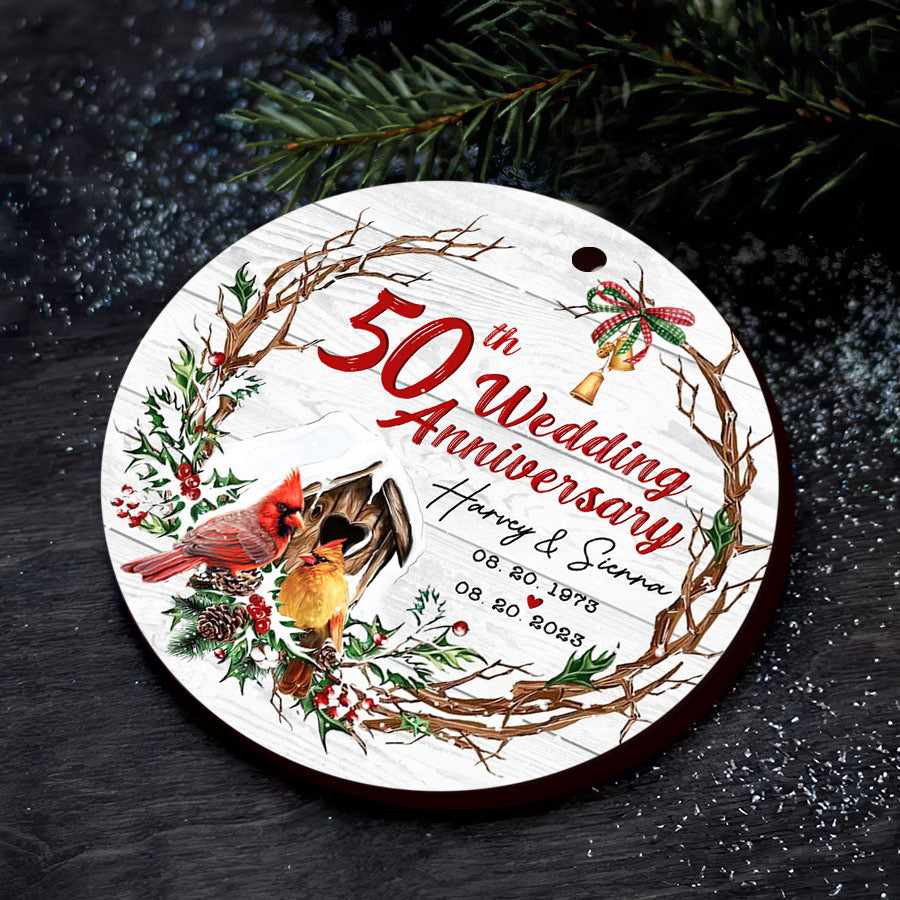 50Th Anniversary Ornaments | Wedding Anniversary Ornaments | Fifty ...