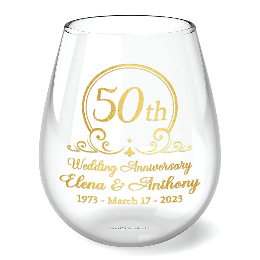 50Th Wedding Anniversary Gift | Personalized 50Th Anniversary Wine ...