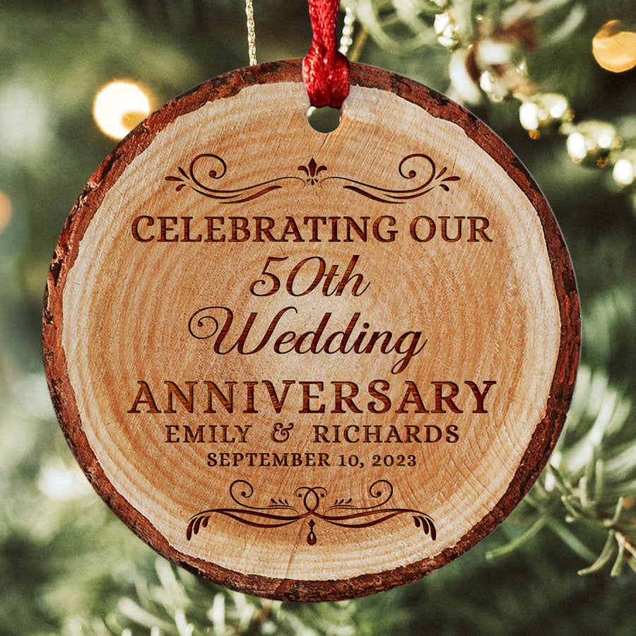 50Th Wedding Anniversary Ornament | 50Th Anniversary Ornament ...