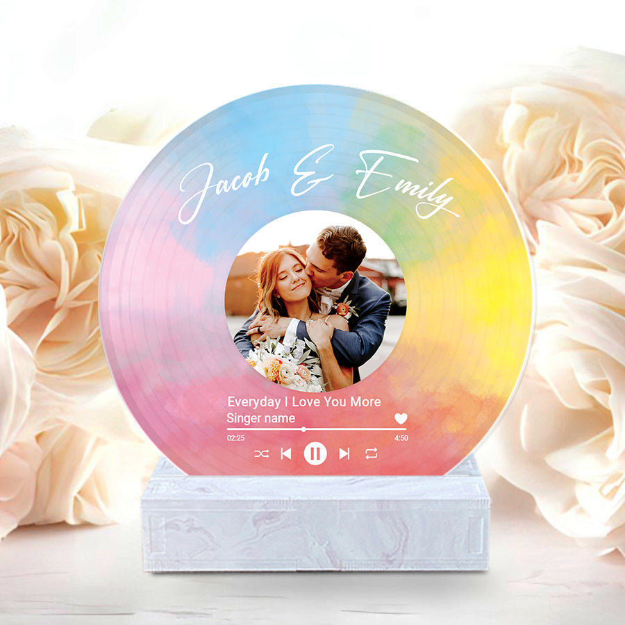 Custom Music Plaque | Custom Vinyl Plaque | Custom Vinyl Plaque For Her ...