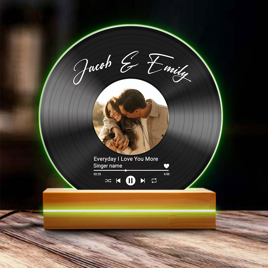 Custom Song Plaque | Custom Vinyl Plaque | Custom Vinyl Plaque For Her ...