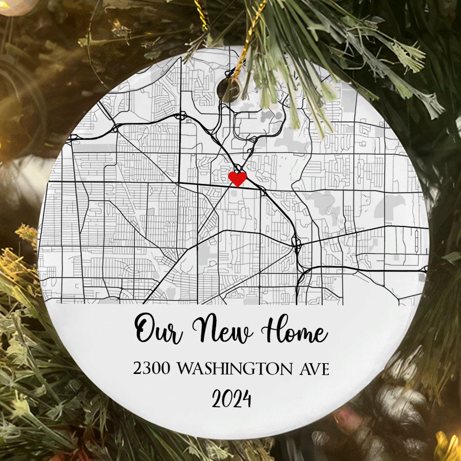 First Christmas Ornament New Home | Personalized New Home Christmas ...