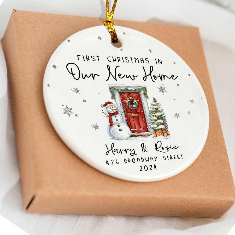 Personalized First Christmas In New Home Ornament | New Home Ornament ...