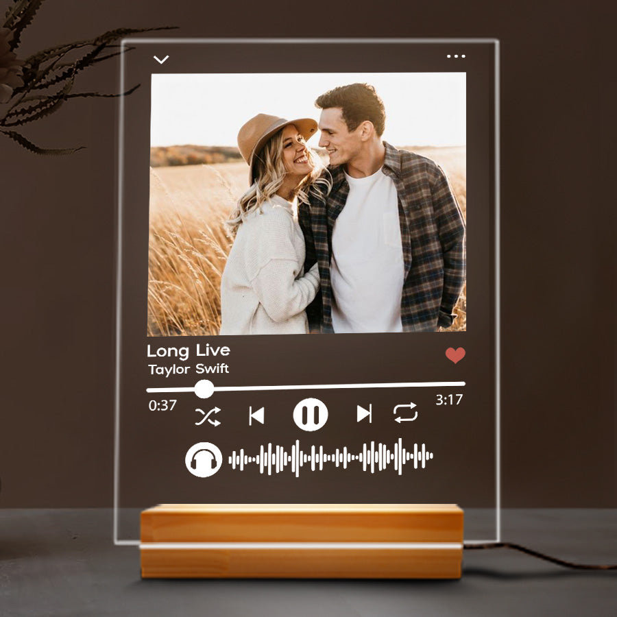 Personalized Song Acrylic Plaque Anniversary Gift | Song Plaque Custom ...