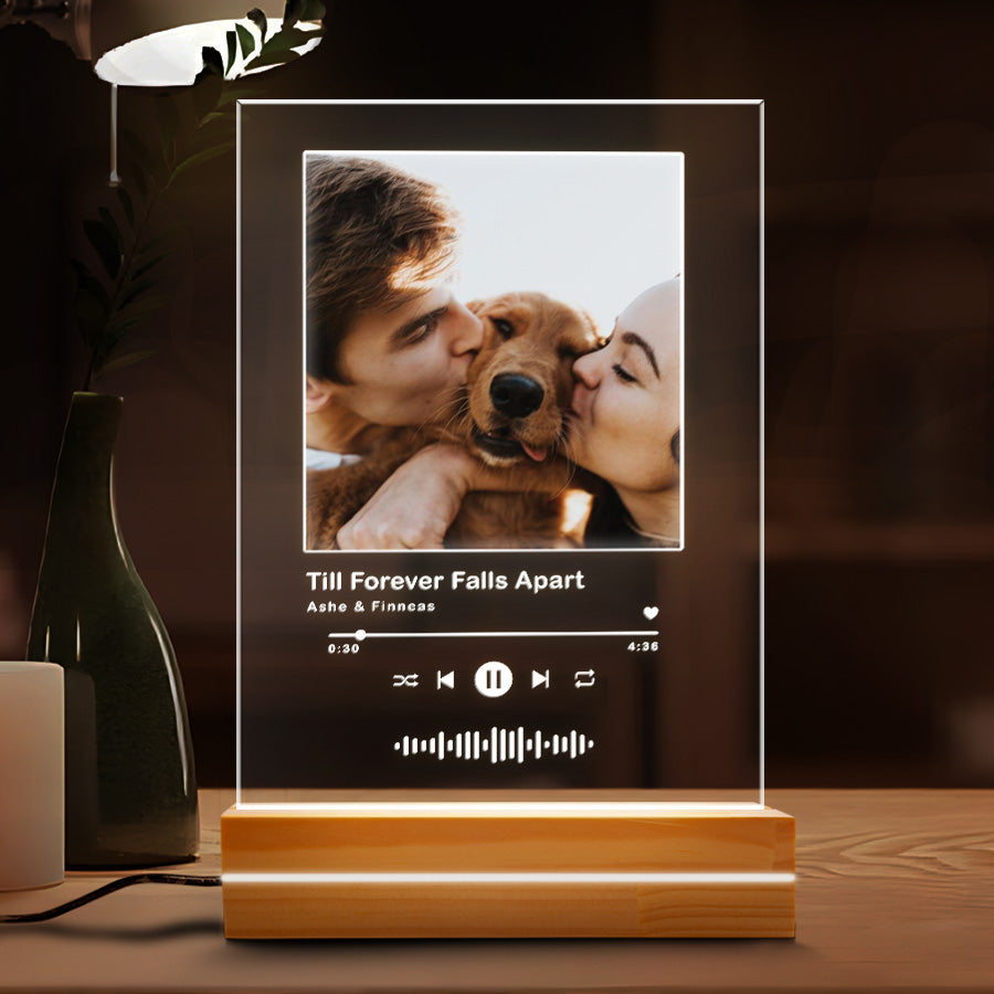 Plaque With Song And Picture Anniversary Gift | Song Plaque | Music ...