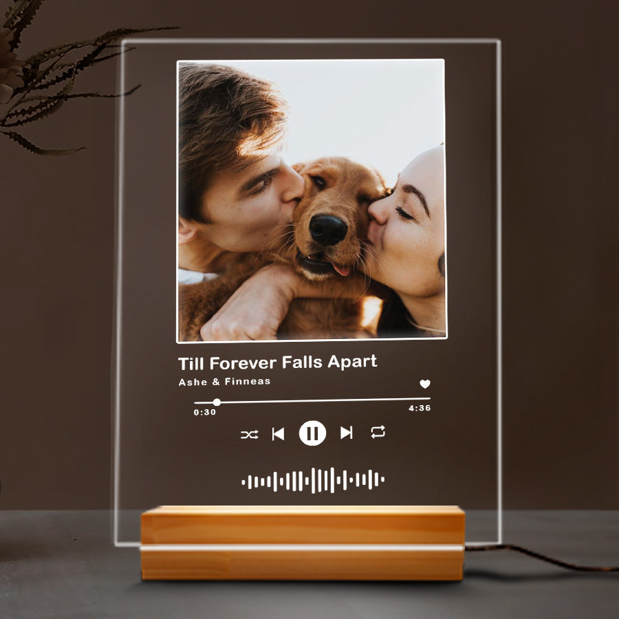 Plaque With Song And Picture Anniversary Gift | Song Plaque | Music ...
