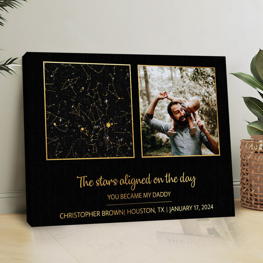 The Stars Aligned On The Day You Became My Dad | Personalised First ...