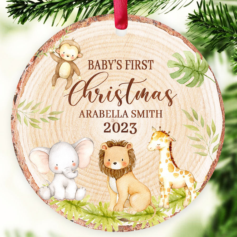 Babys First Ornament | Baby’S 1St Christmas Ornament 2023 | Name ...