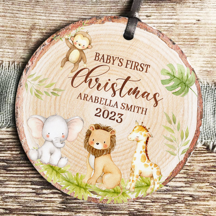 Babys First Ornament | Baby’S 1St Christmas Ornament 2023 | Name ...