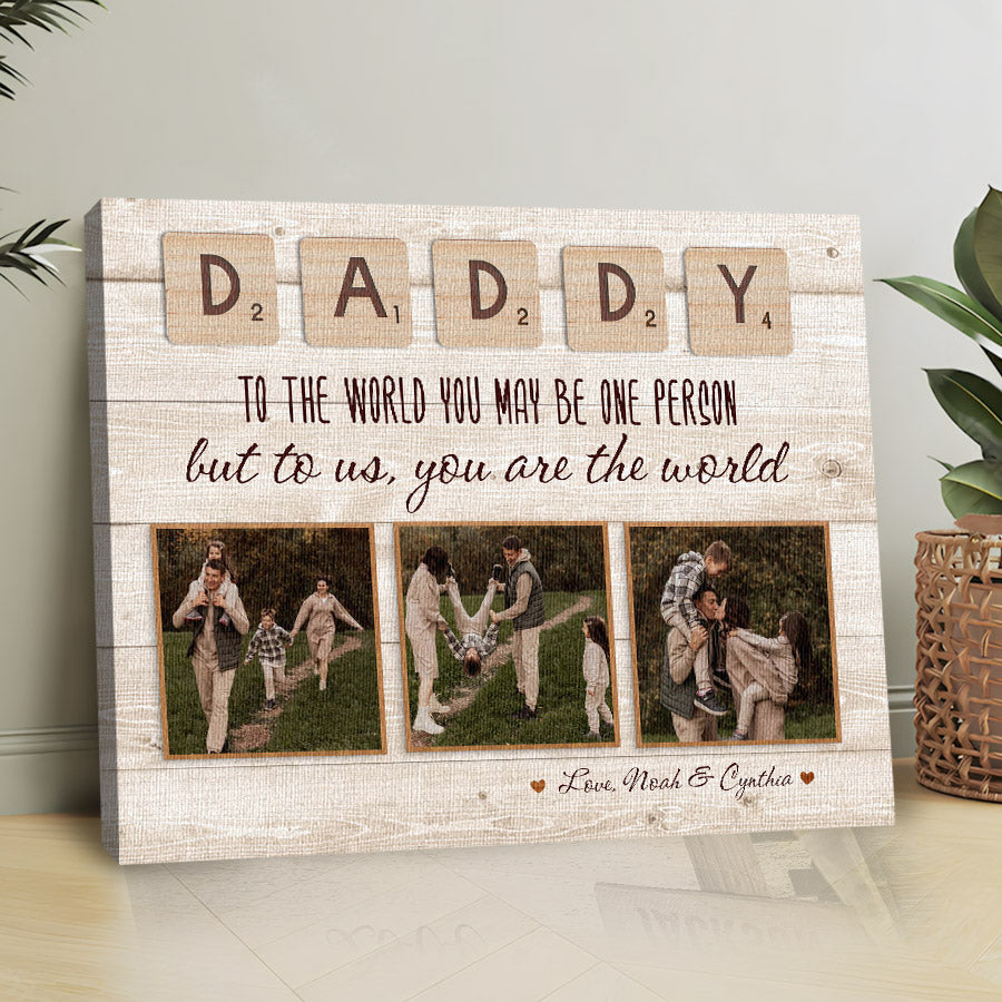 Canvas Father’S Day Gift | Fathers Day Personalized Gift | To The Word ...