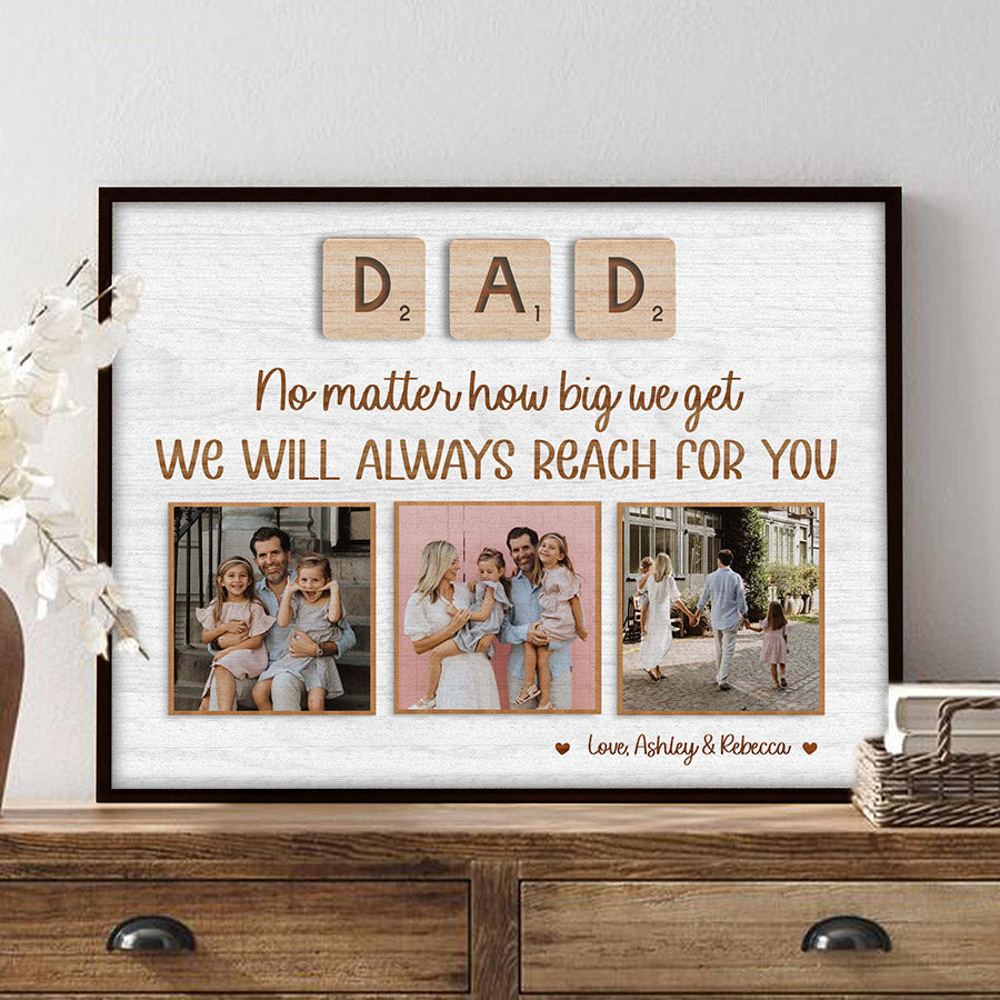 Canvas For Father’S Day | Fathers Day Gift Personalized | No Matter How ...