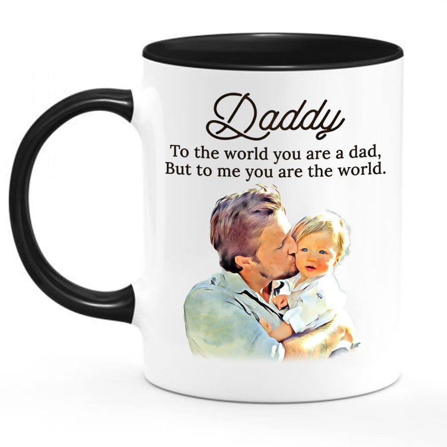 Customized Father’S Day Mug | Custom Photo Coffee Mug For Dad | To The ...
