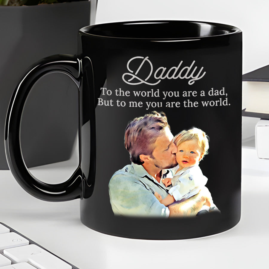 Customized Father’S Day Mug | Custom Photo Coffee Mug For Dad | To The ...