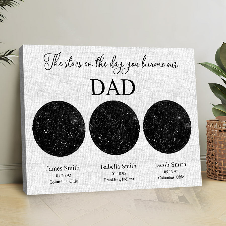 Dad Canvas Father’S Day | Custom Father’S Day Gift | Dad Canvas Gift ...
