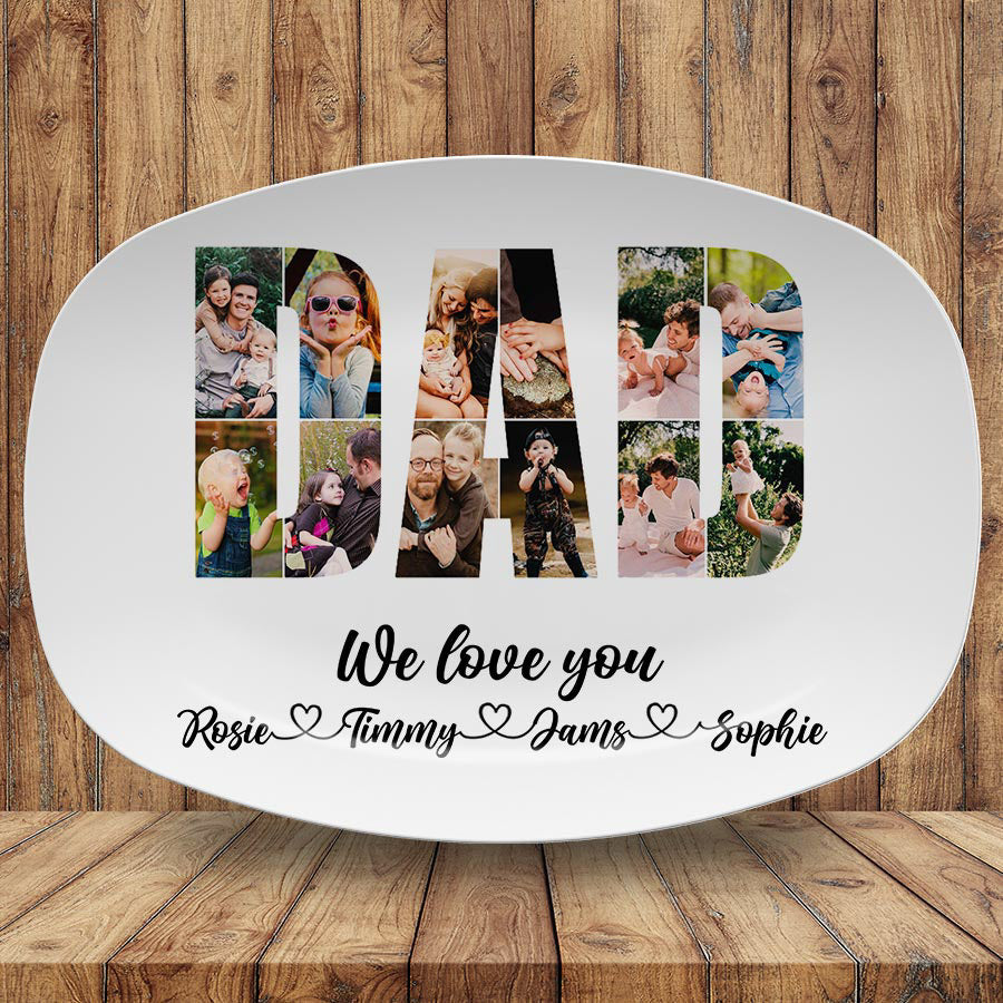 Dad Grill Platter | Father’S Day Grilling Plate | Custom Dad Photo ...