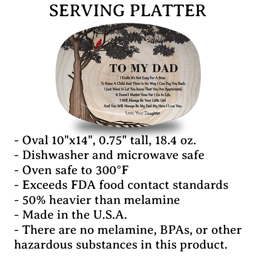 Dad Grill Platter | Fathers Day Gifts From Daughter | To My Dad - Magic ...