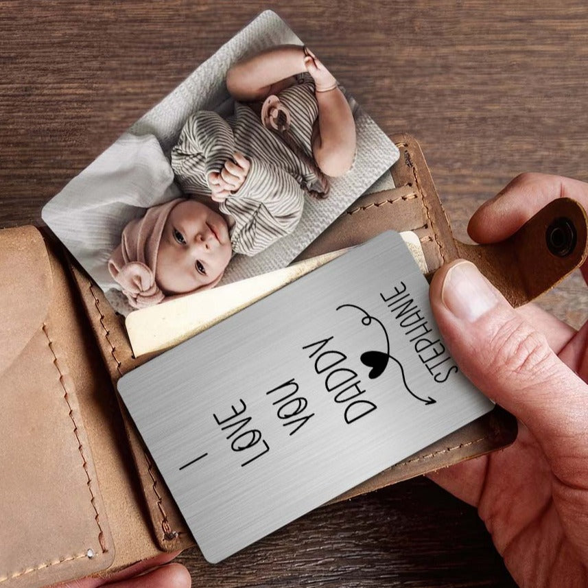 Dad Wallet Card | 1St Fathers Day Gift | Custom Photo Daddy Wallet Card ...