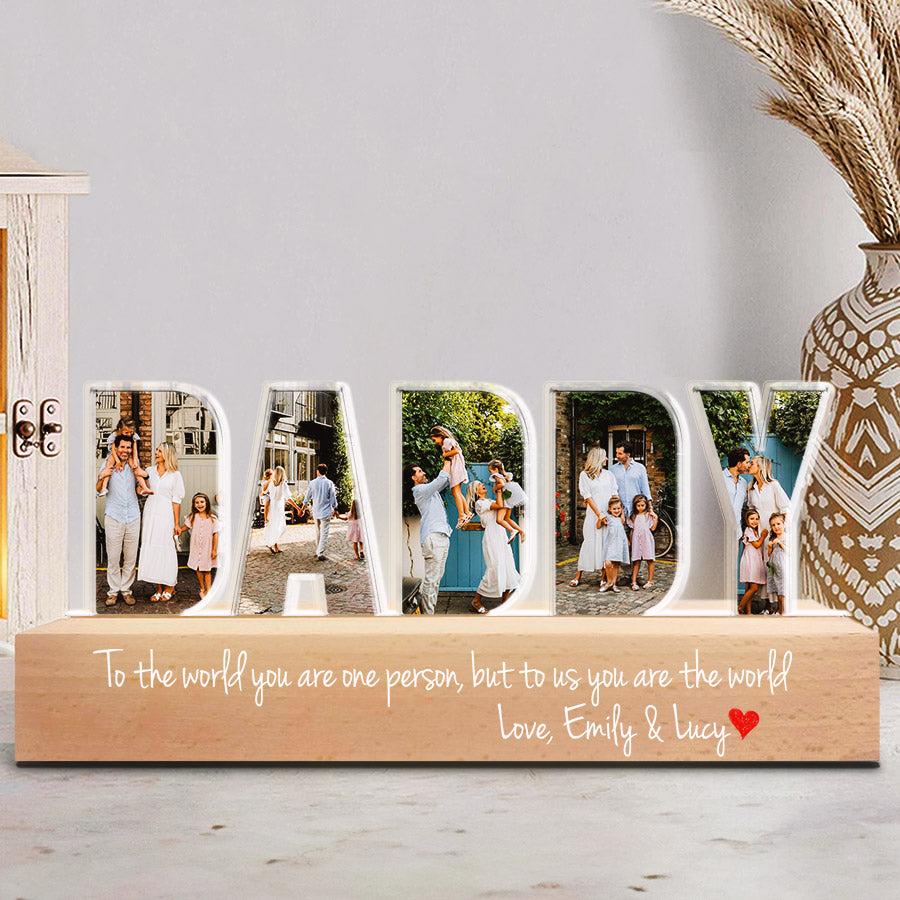 Daddy Fathers Day Gift | Dad Night Light | Daddy To The Word You Are ...