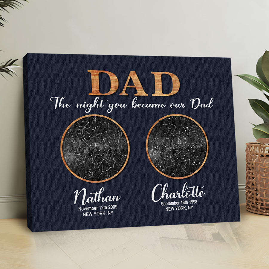 Father’S Day Gift Custom | Custom Fathers Day Gift | Father Day Canvas ...