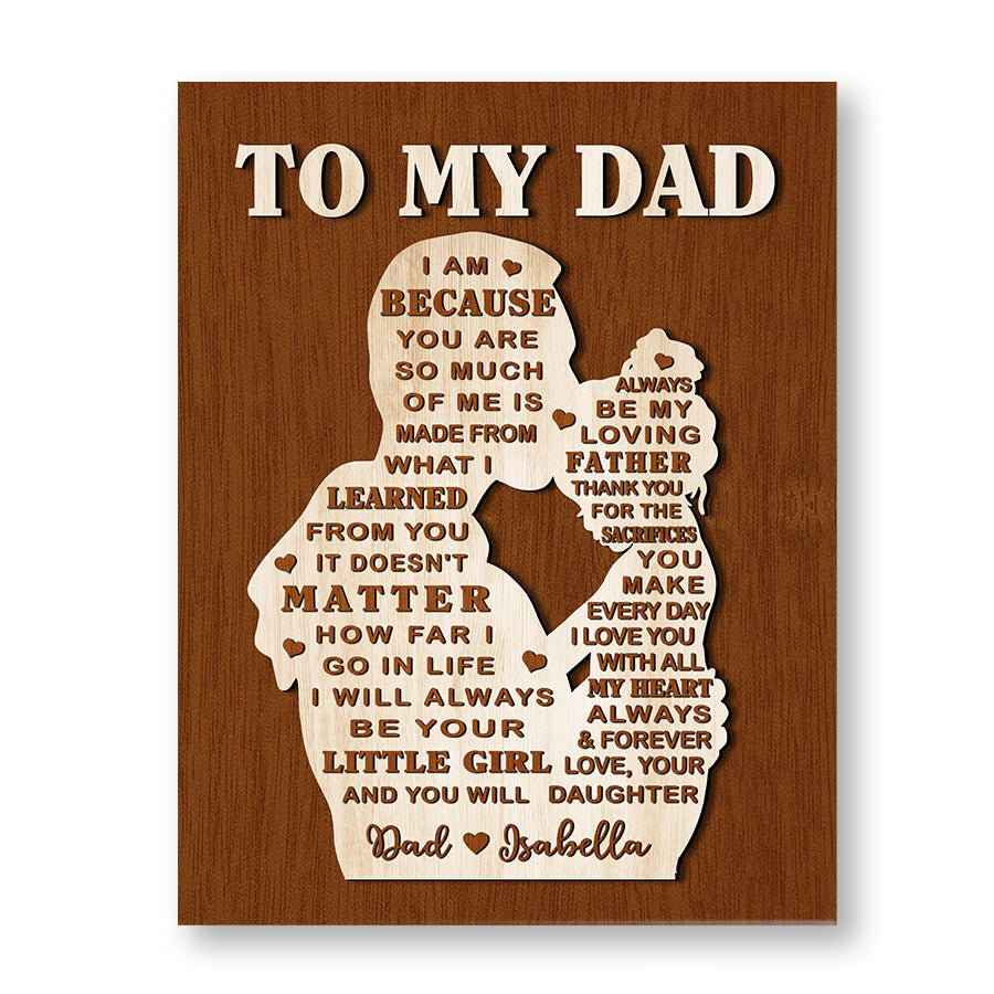 Father Daughter Personalized Gifts | Custom Father'S Day Gifts | I Am ...