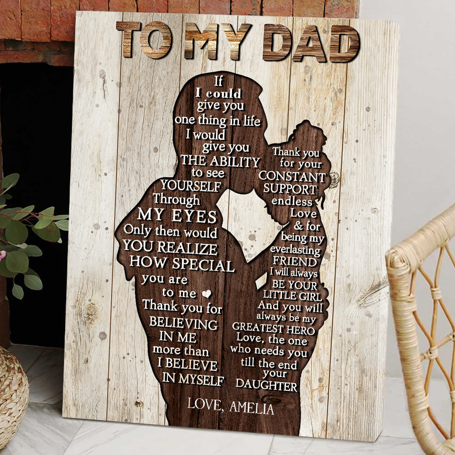 Father’S Day Gifts From Daughter | To My Dad Gift | Customizable Father ...