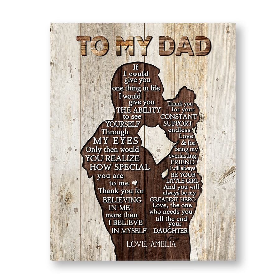 Custom Gifts For Dad From Daughter | To My Dad Gift | Customizable ...