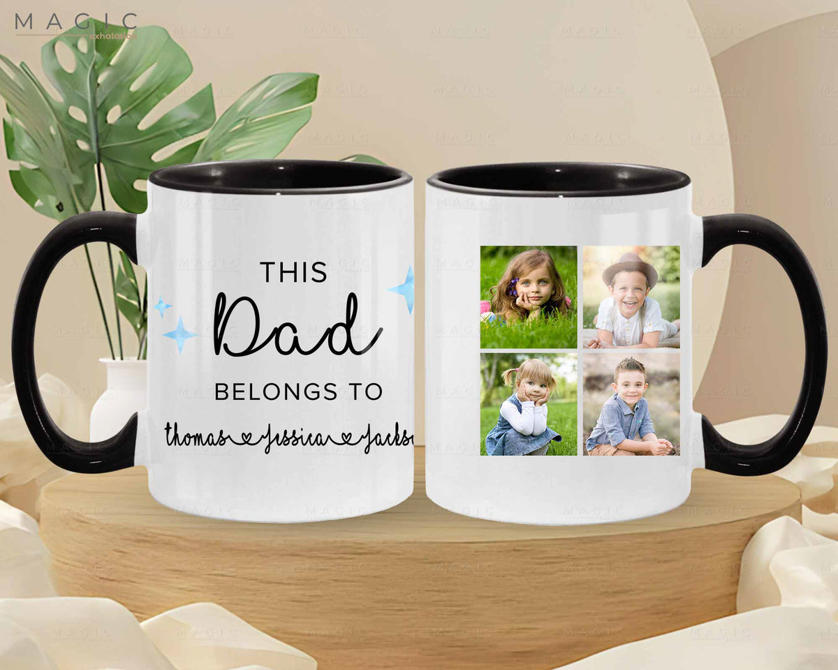 Fathers Day Mugs | Customized Mugs With Photos | This Dad Belongs To ...
