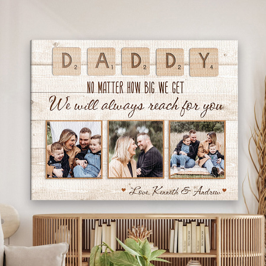 Fathers Day Wall Art | Fathers Day Gift Personalized | No Matter How ...