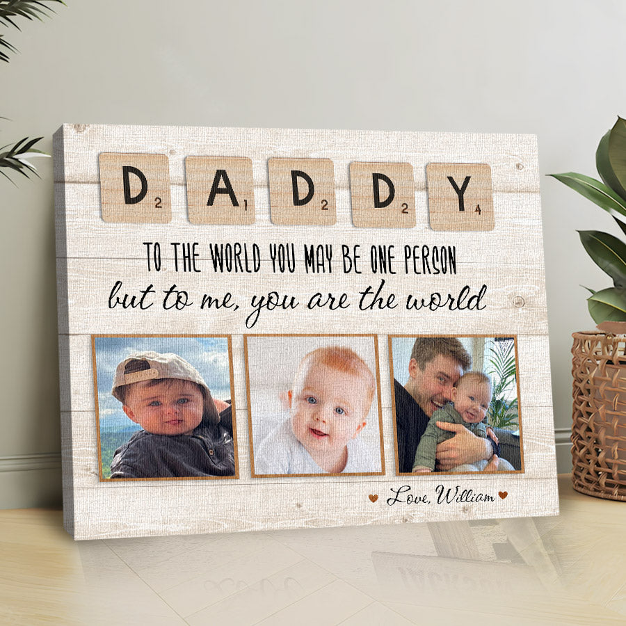 First Fathers Day Gift | First Daddy Day Gift | Custom Photo Collage ...