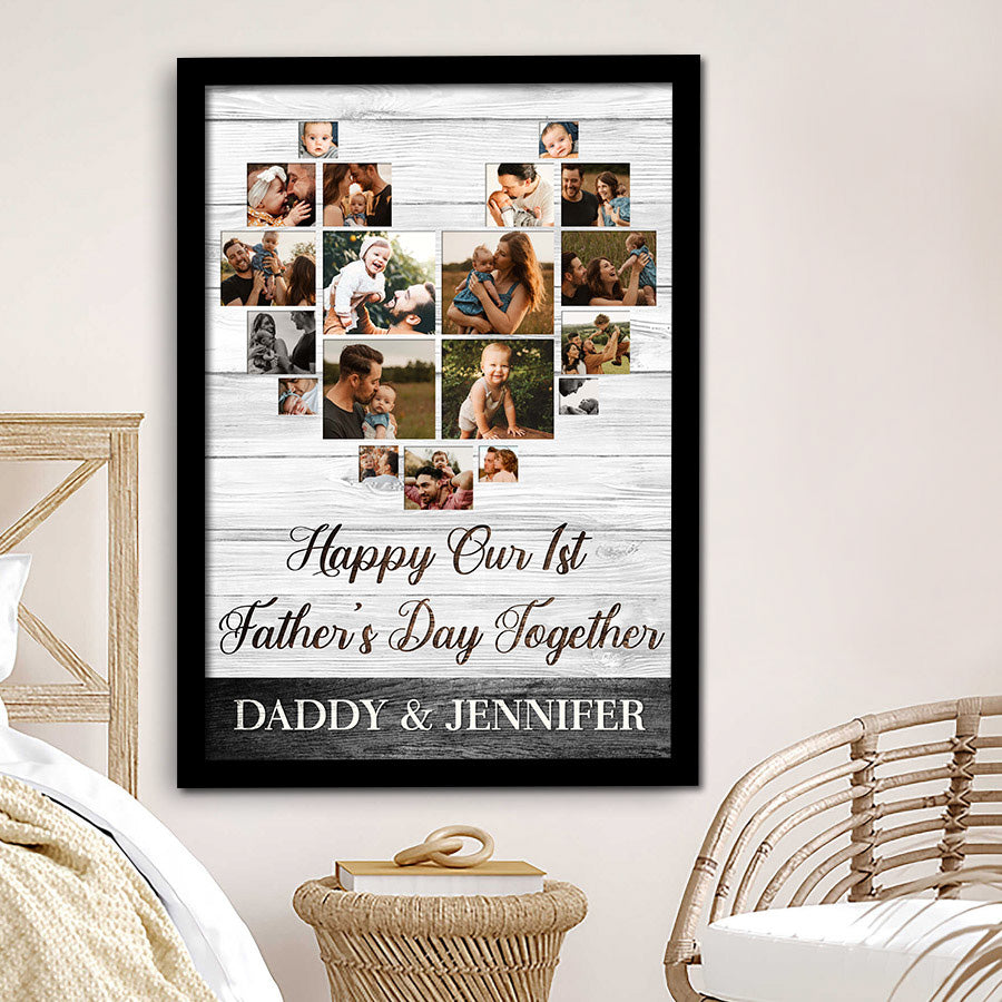 First Fathers Day Gifts | Personalized First Father’S Day Canvas ...