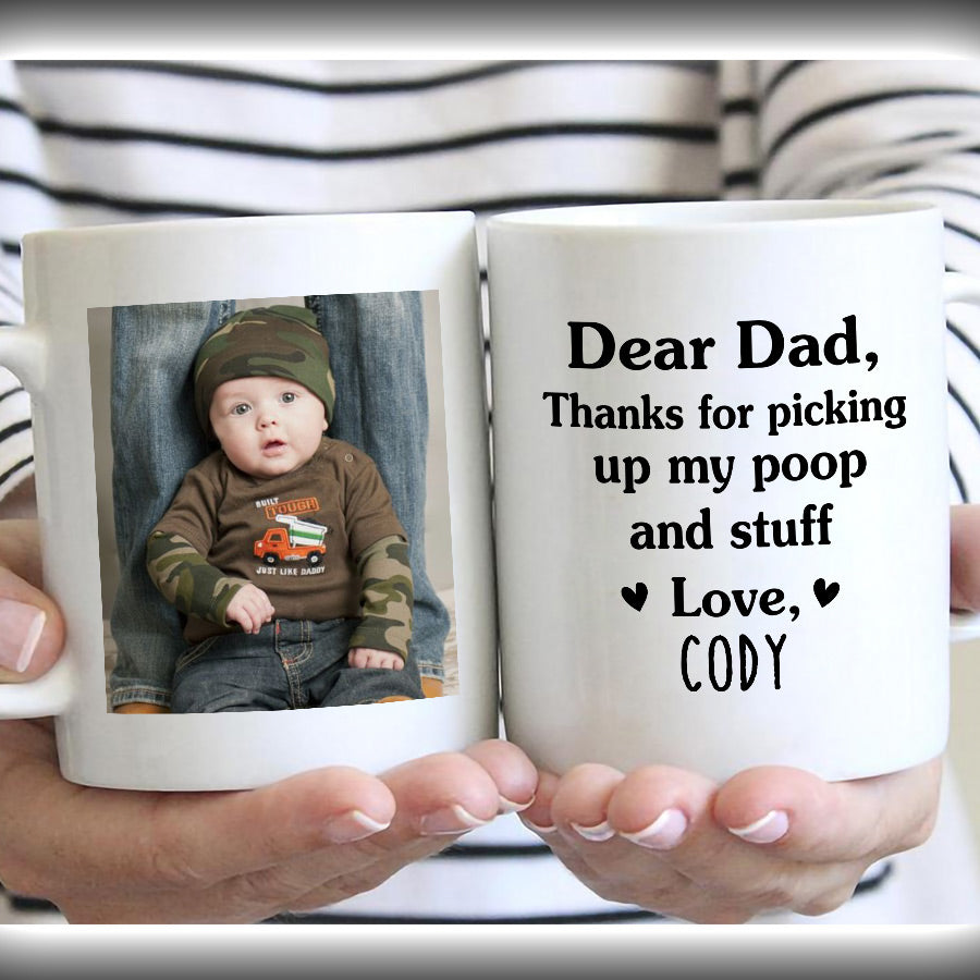 First Fathers Day Mug | Custom New Dad Mug For Father | Custom Mug ...