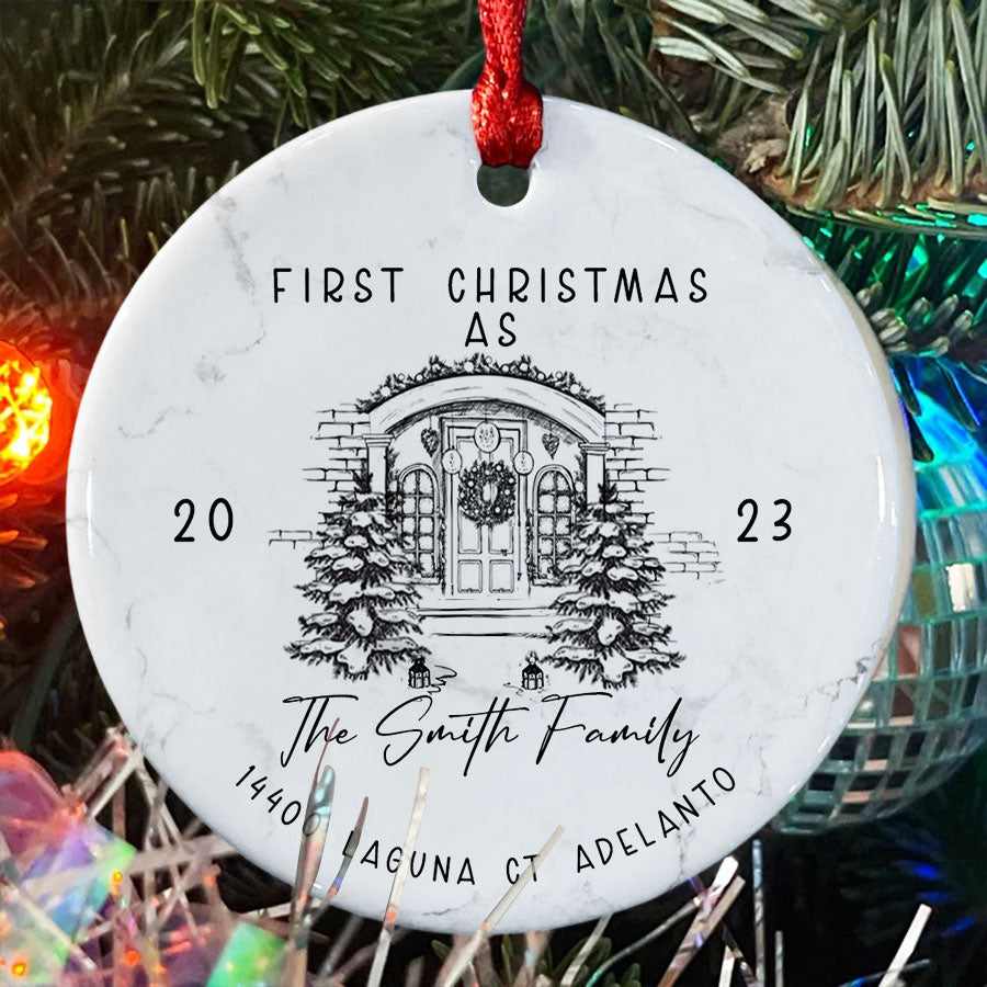 First Home Christmas Ornament | 1St Christmas In New Home Ornament ...