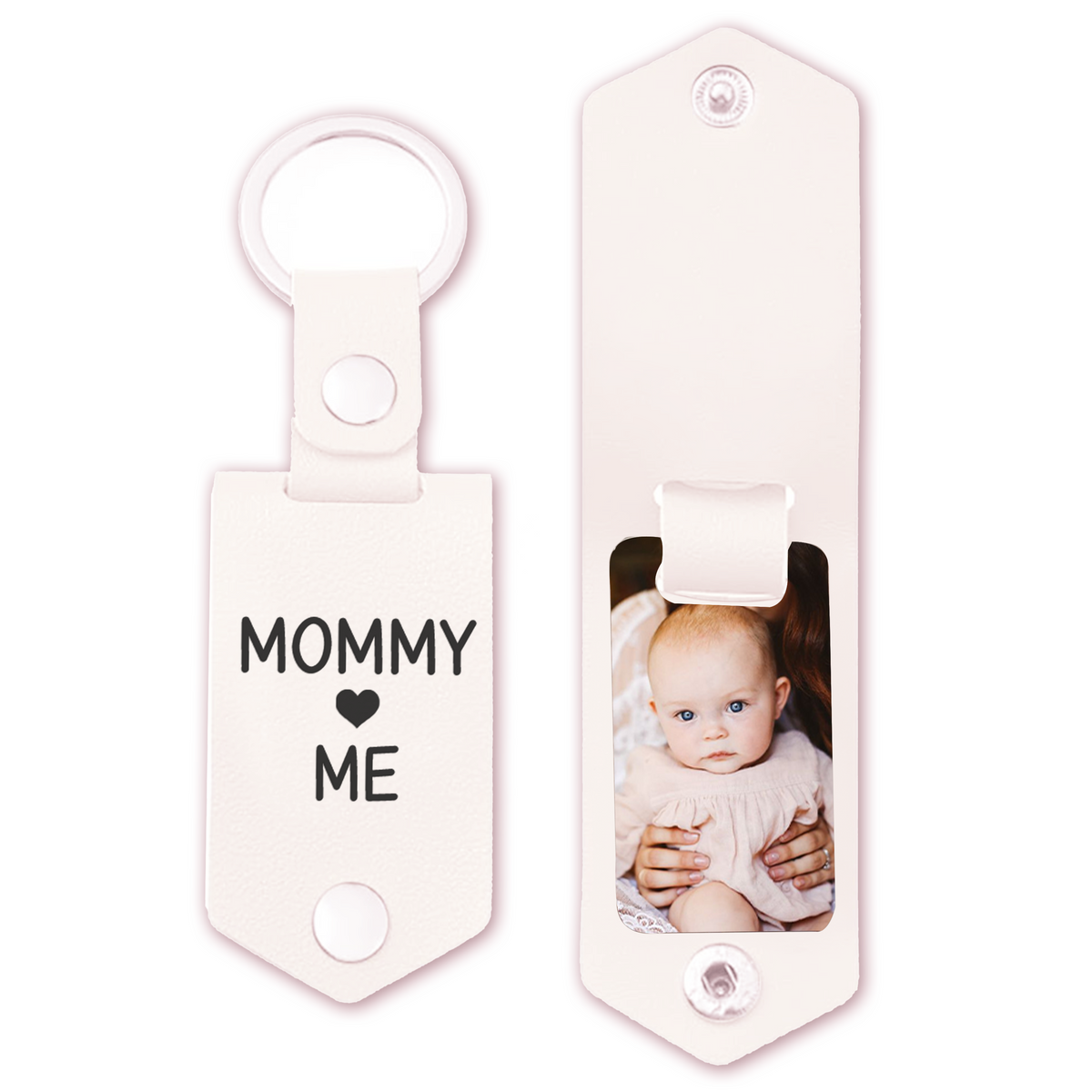 First Mother’S Day Gift | Birth Month Flowers Leather Keychain ...